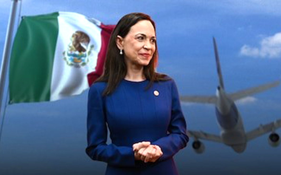 María Corina Machado llegó en avión mexicano a Noruega: La aeronave ...